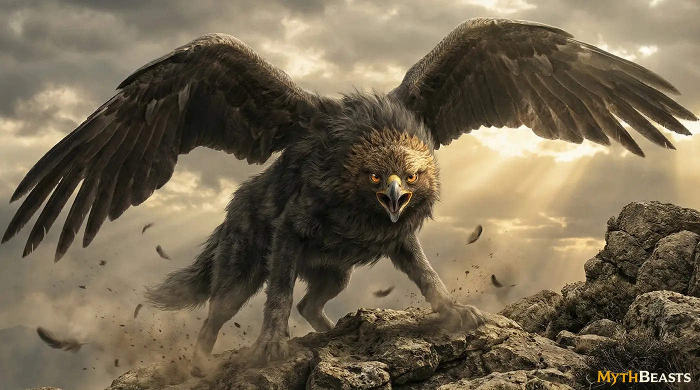 Chamrosh - Guardian bird - Persian and Zoroastrian folklore