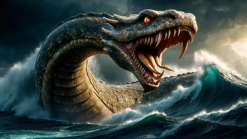 Tannin - Primordial Sea Dragon of Chaos in Hebrew Tradition